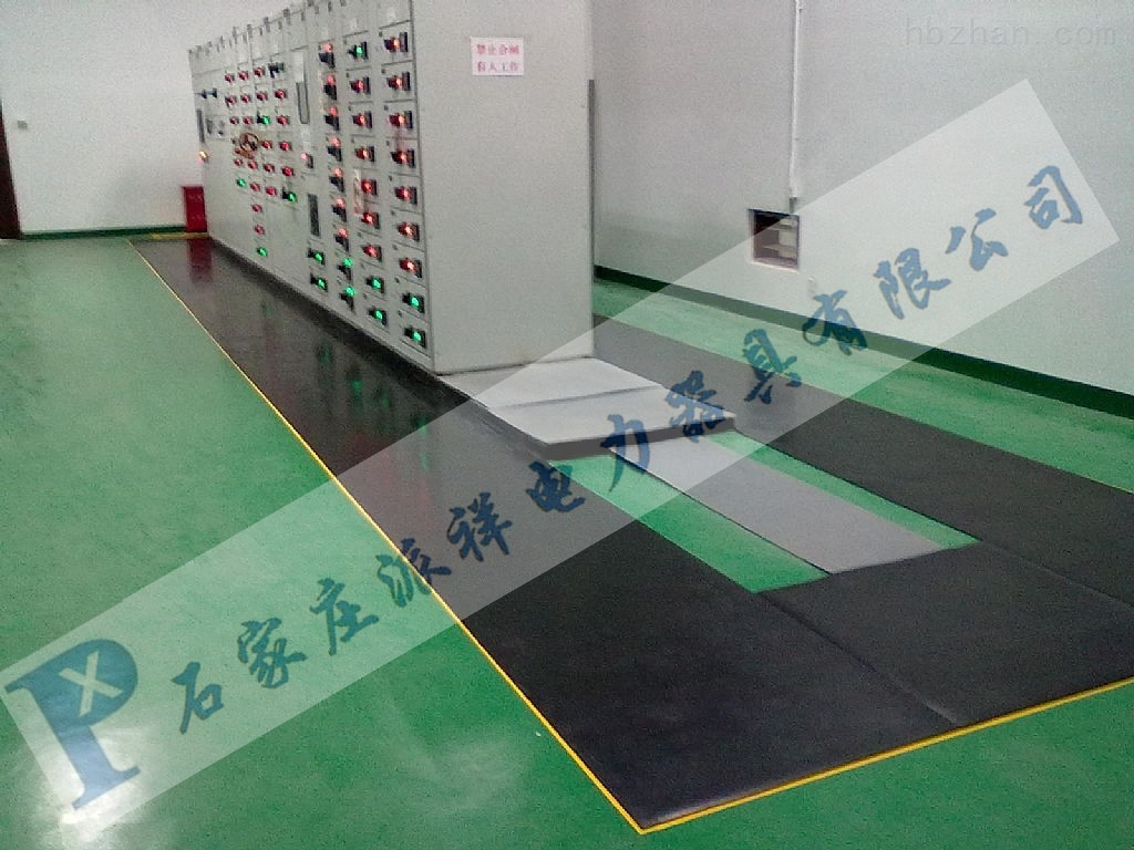 配电室黑色绝缘胶垫 耐压10kv 宽1m*长5m绝缘橡胶板 地胶-环保在线