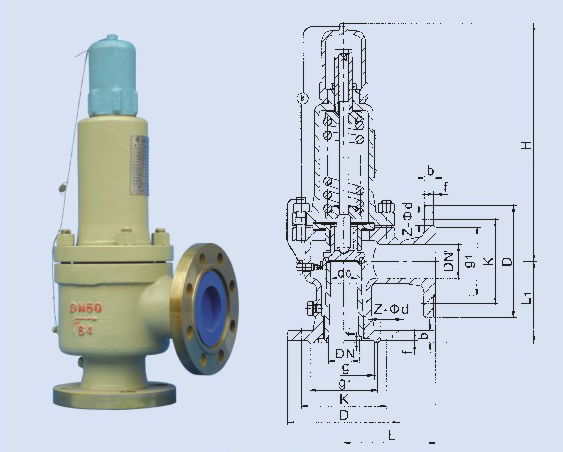 A41H-弹簧微启封闭式安全阀A41H-安全阀生产—环保设备商城